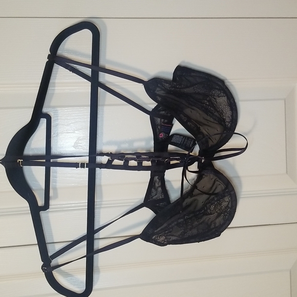 ASOS | Intimates & Sleepwear | Asos Corset Front Black Lace Lightly ...